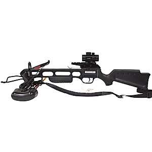 SAS Jaguar 175lbs Recurve Hunting Crossbow Red Dot Scope Package (Black)