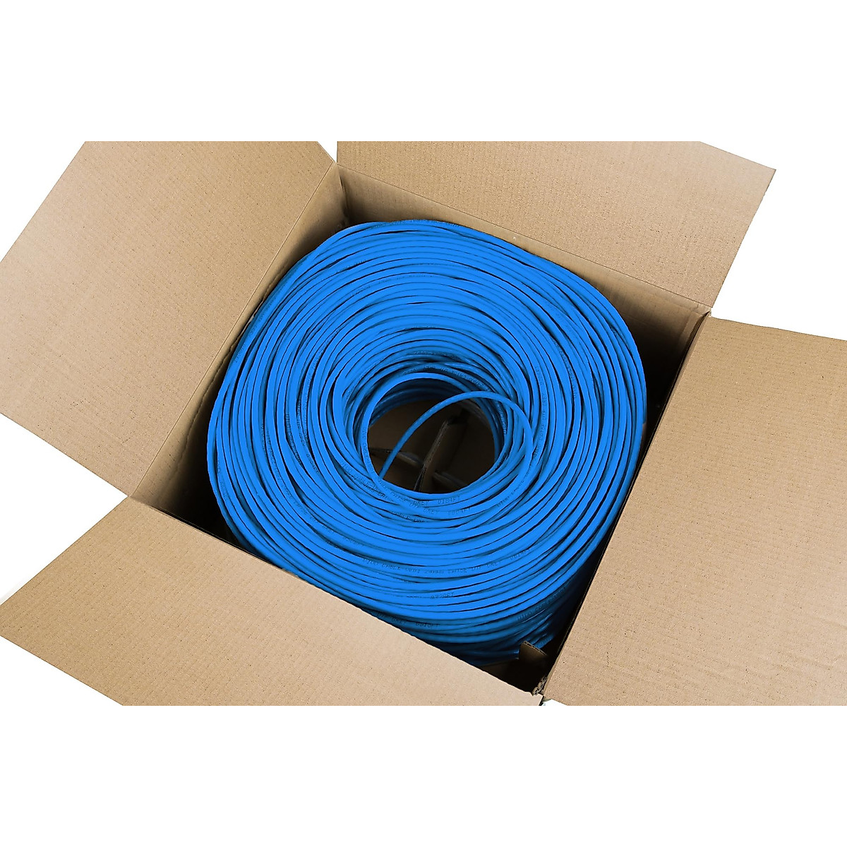 VIVO 500ft Bulk Cat6, Full Copper Ethernet Cable, 23 AWG, UTP Pull Box, Cat-6 Wire, Indoor, Network Installations, Blue, CABLE-V017