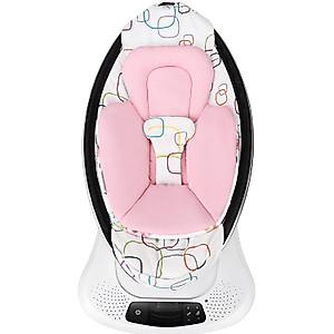 Minne Baby Infant Insert - Compatible with 4Moms RockaRoo and MamaRoo - Breathable Cool Mesh Fabric - Plush Soft Newborn Insert with Head and Body Support