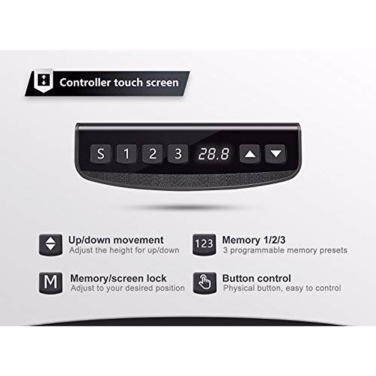 FEZIBO Dual Motor L Shaped Electric Standing Desk, 48 Inches Corner Sit Stand Desk, Home Office Adjustable Height Desk with Black Top and Black Frame