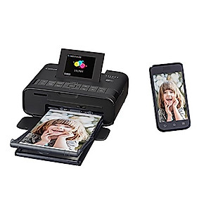 Canon 0599C001 Selphy CP1200 Black Wireless Color Photo Printer