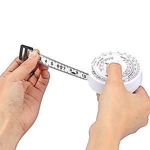 BMI Body Mass Index Retractable Tape 150cm Measure Calculator Diet Weight Loss Tape Measures Tools