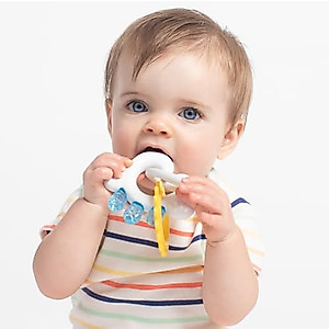 Nuby Cloud Teether with Sun and Silicone Rain Links : 3+ Months