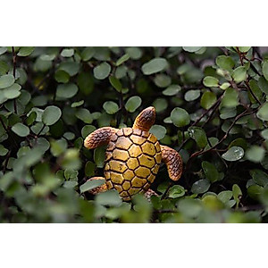 SunRise 6pcs Resin Cute Beach Sea Turtle Miniature Figurine Status Micro Landscape Decorations Fairy Gardens Dollhouse DIY Ornaments Decor