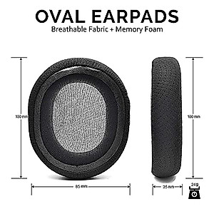 Arctis 7 Arctis 9 Repair Parts Suit Replacement Ear Pad and Headband Pad Compatible with SteelSeries Arctis 7 / Arctis 9X / Arctis pro Lossless Wireless Gaming Headset(C)