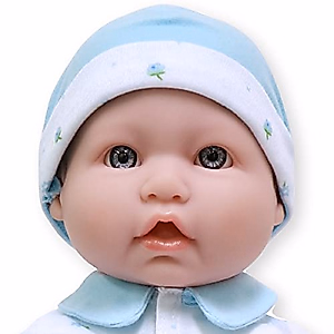 JC Toys, La Baby 16-inch Blue Washable Soft Body Boy Baby Doll with Accessories - For Children 12 Months and older, Designed by Berenguer