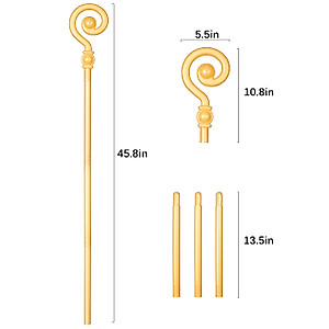 Irtysh Mens Biblical Saint Joseph Costume Jesus Robe Sherherd Costume Staffs Headwrap Hat Waist Rope Set(Brown M)