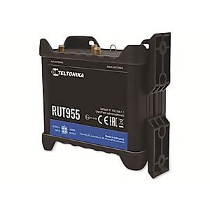 Teltonika W03660 Model RUT955 4G/LTE Router, Dual Sim, Global Navigation Satellite System, Compatible with Teltonika Remote Management System; For use with AT&T, Verizon, and T-mobile