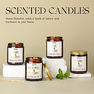 AOOVOO Vanilla Coconut Candle - Vanilla Candle, Scented Candles, Soy Candles, Aromatherapy Candle, Soy Wax Candle, Candle for Home Scented, 9oz