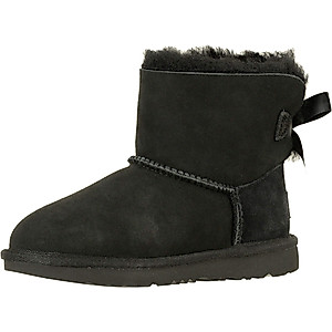 UGG Unisex-Child Mini Bailey Bow Ii Boot, Black, 12