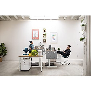 Fully Jarvis Dual Monitor Mounting Arm with Laptop Tray, fits up to 32" Computer Displays (Dual with Laptop Tray, Black)