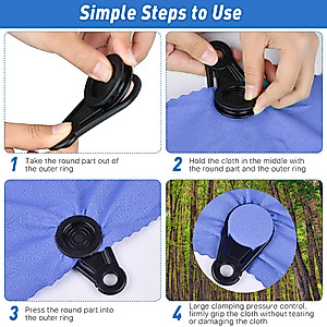 Akamino 100 Pcs Tarp Clips with Carabiner, 50 Movable Tarp Grabbers Tent Clips and 50 D Shape Buckle,Tarp Grabbers Movable Tarp Clips for Outdoor Camping Car Tent Awning Banner Swimming Pool Covers