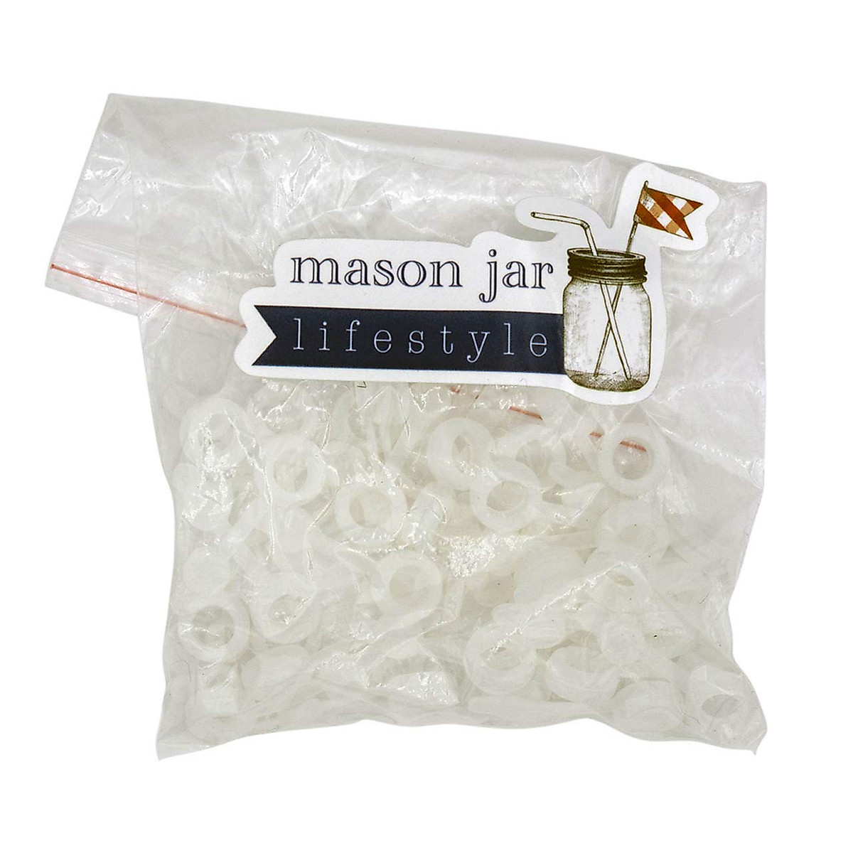 8mm Silicone Straw Hole Grommets with Plugs for Mason Jar Lids 40 PCs | Multipurpose Straw Hole Gromments with Attached Plug for Jar Lids with straw hole, Leak Proof & Airlock/ Airtight ( Pack of 40 )