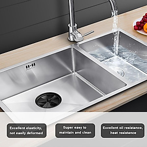 Sink Baffle QCB-AM Replacement for InSinkErator Evolution Series, Garbage Disposal Splash Guards Removable Quiet Collar Drain Plugs, Garbage Disposer Accessories