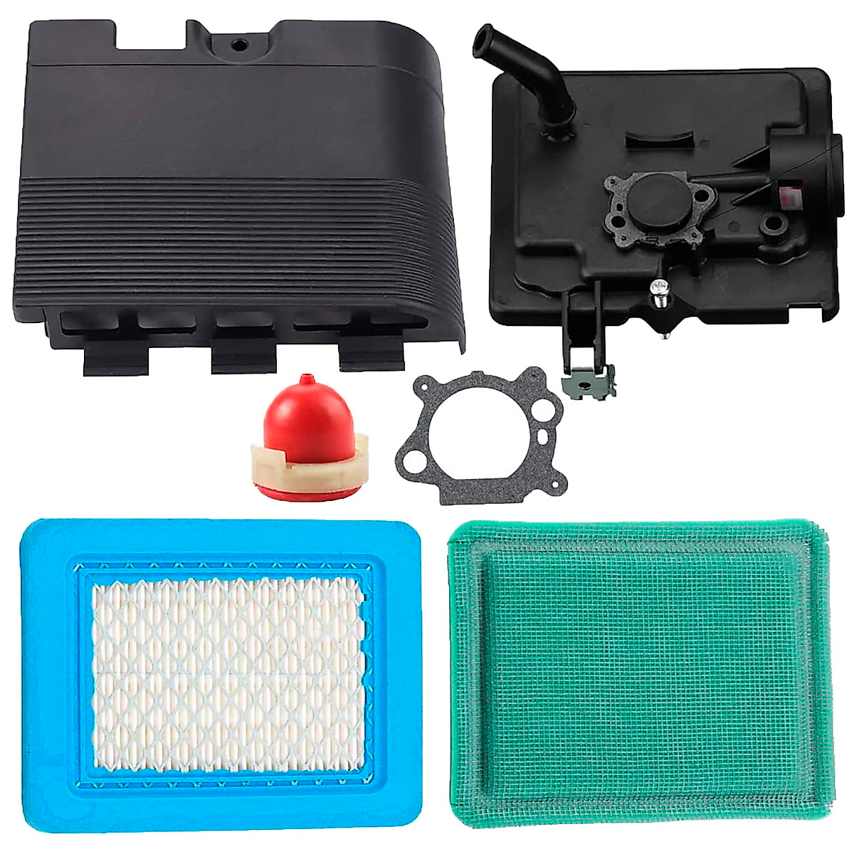 Jinerdony 795259 Air Cleaner Primer Base with 692298 Cover 491588S Air Filter Compatible with BS MTD Troy Bilt Lawn Mower