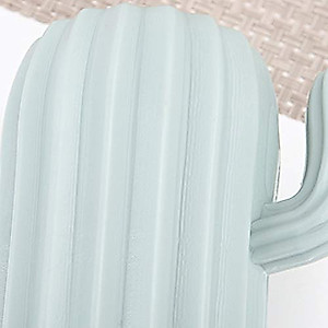 Faddare Cactus Pen Holder, Cactus Pen Pencil Container Desktop Supplies, Office School Stationery Desk Organizer Storage Box, Makeup Brush Holder for Student Multifunction Storage Box(Blue)