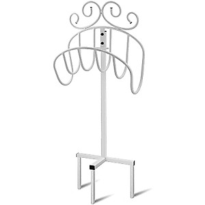 Amagabeli Garden Hose Holder White Bundle Garden Hose Holder White
