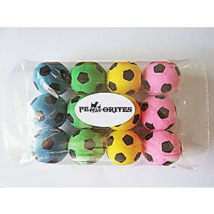 PETFAVORITES Foam Soccer Balls Cat Toys - Pack of 12