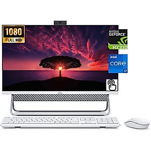 Dell Inspiron 27 7000 7700 All-in-One Business Desktop, 27" FHD Touchscreen, Intel Core i7-1165G7, Windows 10 pro, 1TB SSD, 32GB RAM, GeForce MX330 2GB, WiFi 6, HDMI, USB-C, Webcam, Silver