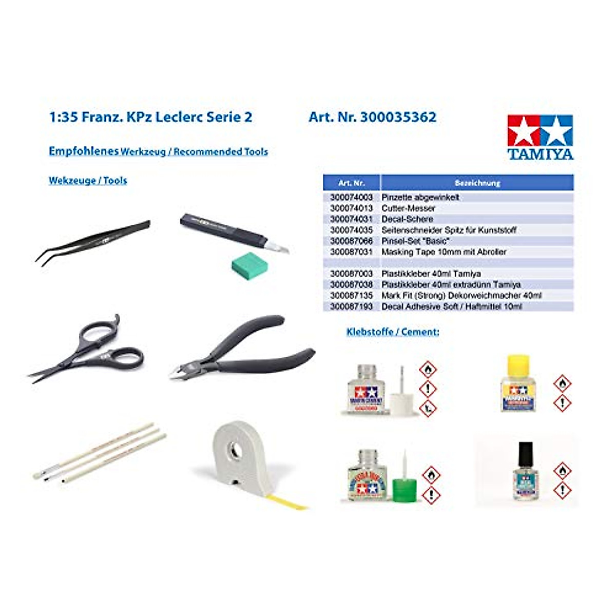 TAMIYA 35362 1/35 French Main Battle Tank Plastic Model Kit