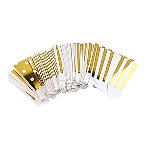 FUNOMOCYA 50pcs Popcorn Boxes Cookie Container Candy Containers Disposable Containers Popcorn Containers Party Candy Boxes Cookies Box Popcorn Cup Popcorn Bucket Cardboard Golden