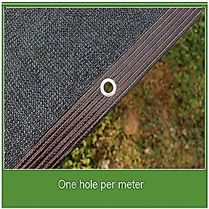 Sunblock Shade Cloth Knitted Mesh Tarp Black 10 16ft（34m） Breathable Encryption Net for Balcony Privacy Screen Fence
