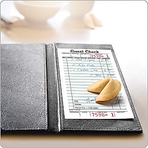 Adams Guest Check Pads, Single Part, Perforated, White, 3-2/5" x 6-3/4 ", 50 Sheets/Pad, 5 Pads/Pack (525SWMT)