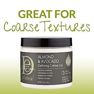 Design Essentials Natural Almond & Avocado Curl Defining Creme Gel For All Curl Types - 16 Oz