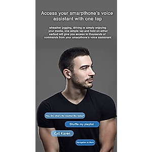 eDealz in-Ear Wireless Bluetooth 5.1 Headphones, Earbuds IPX4 Waterproof with Microphone Rechargeable Micro USB Smart LED RGB Case for Smartphones Android iOS (Rose Gold)