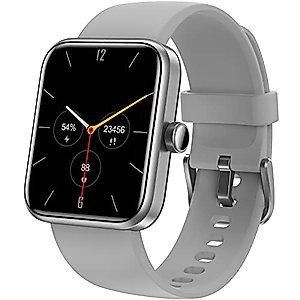 TOZO S2 40mm Mini Smart Watch Alexa Built-in Fitness Tracker with Heart Rate, Blood Oxygen and Sleep Monitor 5ATM Waterproof HD Touchscreen for Men Women Compatible with iPhone&Android Space Gray