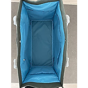 2023 Premium Oversize Canvas Tobi Tote Bag (21Wx16H x10D), Folds Flat, Slip-in Pockets, Removable Base, Anti-Theft Pocket (Tall Pines Green)