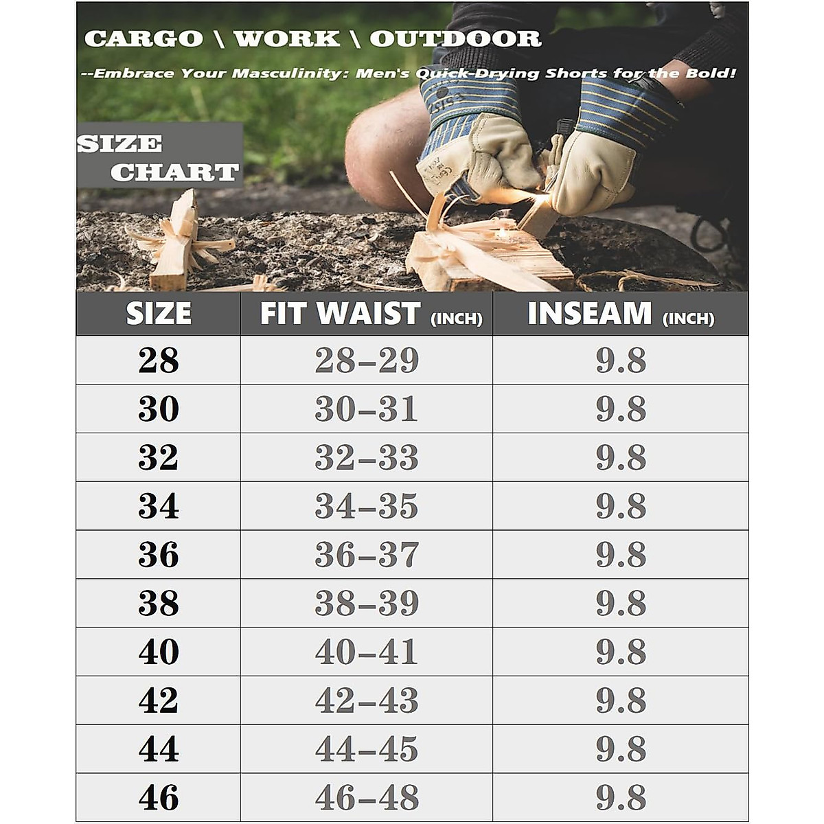 Kolongvangie Men's Lightweight Quick Dry Shorts Work Breathable Tactical Combat Training Water Sweat Resistant Cargo Short