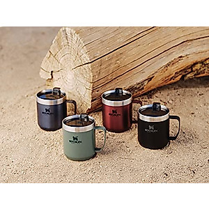 Stanley Classic Legendary Vacuum Insulated Tumbler-Stainless Steel Camp Mug, 1 Count (Pack of 1), Matte Black