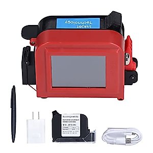 001 AC100‑240V Mini Inkjet Printer Handheld Smart Portable Micro Printing Machine All Kinds of Trademark Patterns Can Be Sprayed(#1)