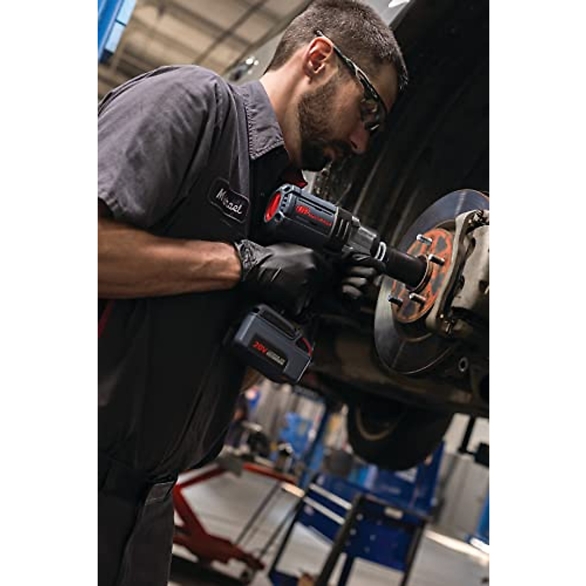 Ingersoll Rand W7152-K12 1/2" Cordless Impact Wrench and 1 Battery Kit, 4 Power Modes, Brushless Motor, 1500 ft/lbs Nut Busting Torque, 1000 ft/lbs Max Torque, Lightweight, Gray