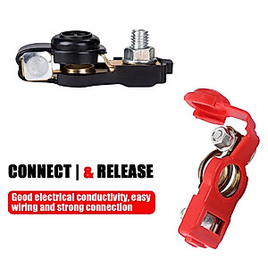 Fogfar 6 PCS Pure Copper Terminal Block, Car Cable Terminal Connector Classification Kit, Fit for Car Boat Truck Van (Multicolored)