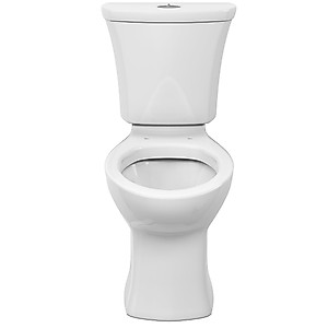 American Standard 204BA200.020 Edgemere Two-Piece Toilet, Round Front, Dual Flush, White, 1.1-1.6 gpf