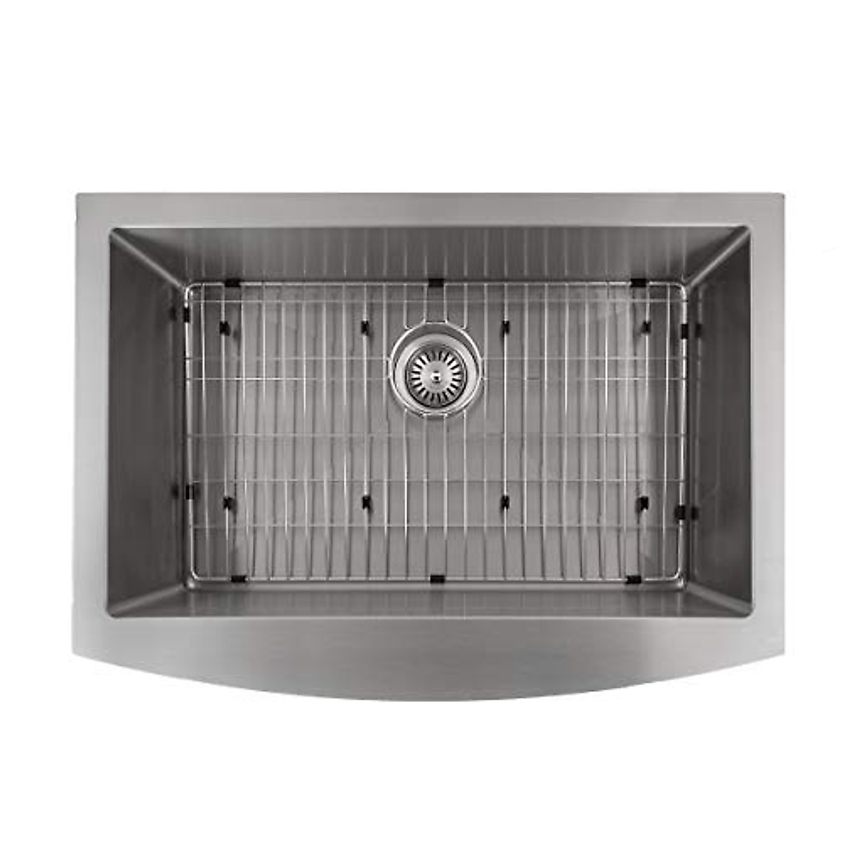 ZLINE 30" Zermatt Farmhouse Apron Mount Single Bowl Stainless Steel Kitchen Sink with Bottom Grid (SAS-30)