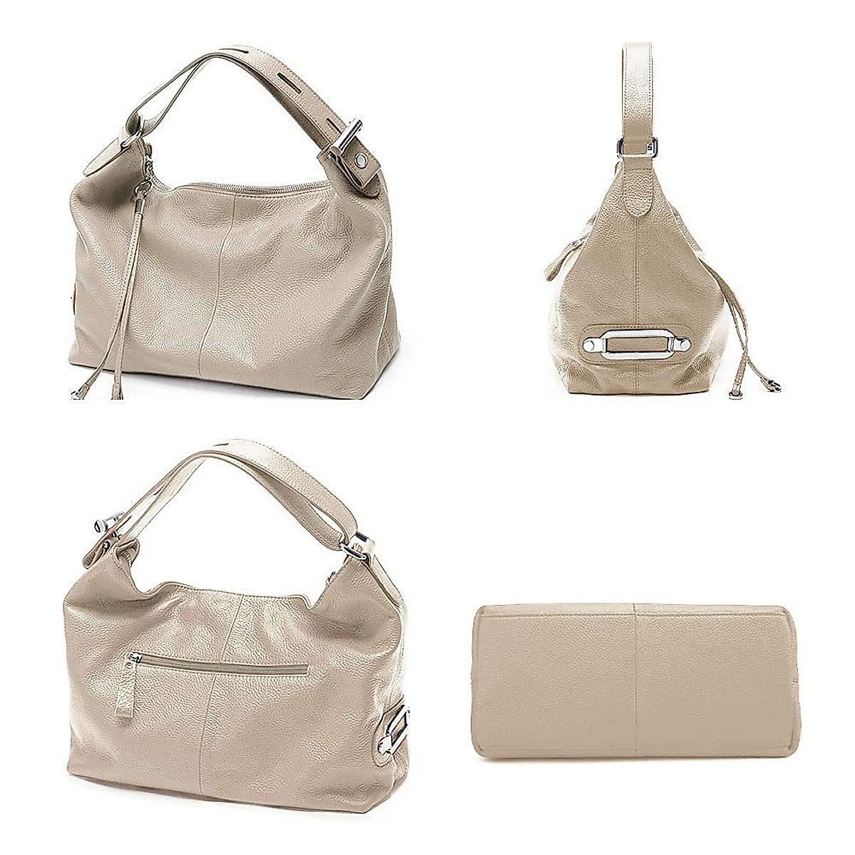 zency 6 Colors Fashion 100% Real Genuine Leather Women Shoulder Bag Handbag Lady Casual Tote