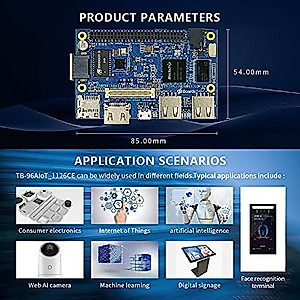 youyeetoo TB- 96AloT 1126CE Quad-Core High-Performance RV1126 1G RAM & 16G EMMC Development Board for for face Recognition and Webcam