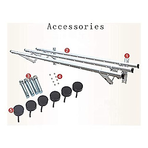 XMCX Extendable Folding Airer Clothes Drying Rack Wall Mounted Retractable Laundry Washing Cloth Line Bathroom Towel Rack Bar Easy Storage