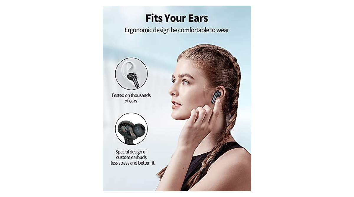 EARB Wireless Bluetooth Earbuds with 30H Playtime & Hi-Res Audio