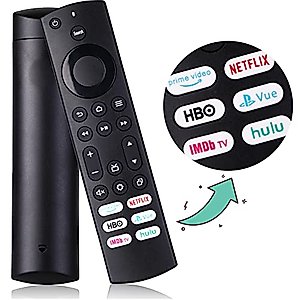 Universal Remote Control Replacement Fit for All Insignia Fire TV & Toshiba Fire TV, with 6 Shortcut Keys