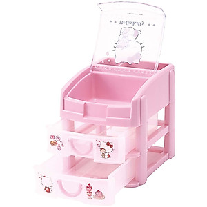 Skater CHE3N-A Mini Chest, Storage Case, Storage Box, Hello Kitty, Fluffy Roman, Sanrio, 5.9 x 7.5 x 6.5 inches (15 x 19 x 1