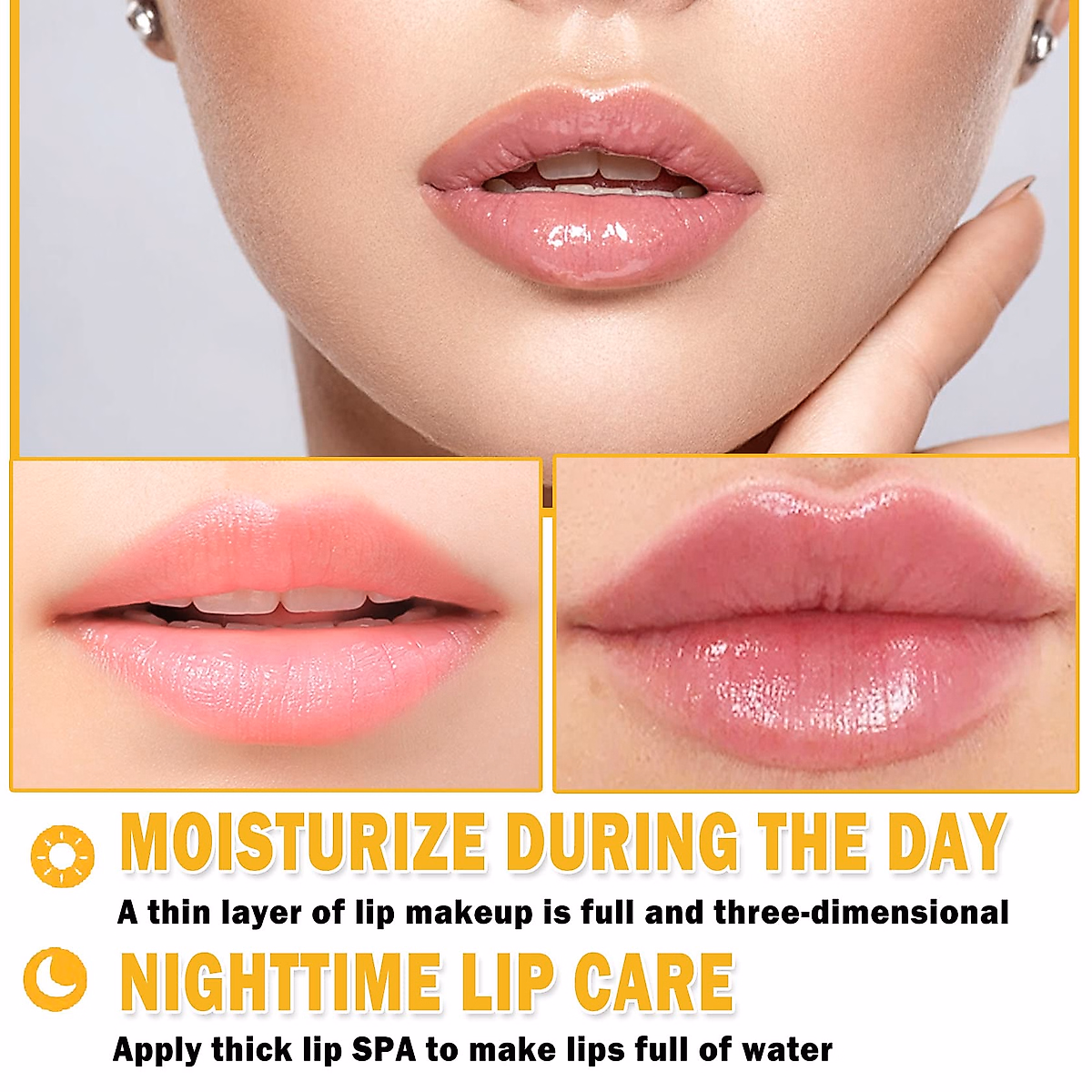 Honey Pot Bee Lip Balm with Honey Spoon,Honey Lip Sleeping Mask Overnight 24HR Repair Lip Reduces Lip Lines,Exfoliator Moisturizing Moisture Dry & Chapped Lip Care Products