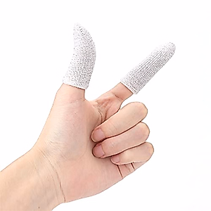 LJLSY Gaming Finger cots Finger Cover Game Controller 2pcs/1pair Sweat Proof Sensitive Non-Scratch Touch Screen Gaming Finger Thumb Sleeve Glove Can be Used Anytime Anywhere (Color : C)