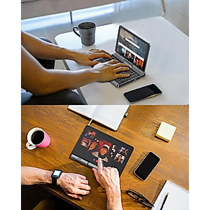 2 in 1 Convertible Laptop, Win11 Win10 8in Touchscreen Mini Laptop, 12GB RAM High Speed for Intel Alder Lake CPU Ultra Ligh Pocket Laptop with Stylus, Dual Band WiFi BT5.2 Portable Tablet PC(12G+128G)