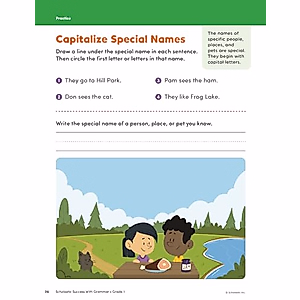 Scholastic Success with Grammar Grade 1 Workbook