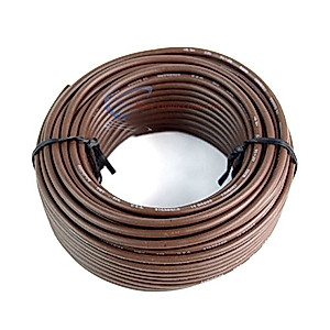 Best Connections Audiopipe Copper Clad Stranded Car Audio Primary Remote Wire (14 Gauge 50', Brown)