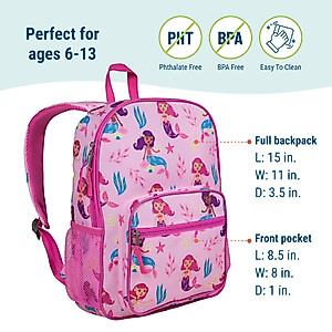 Wildkin Day2Day Kids Backpack for Boys and Girls, Measures 14.5 x 10.75 x 3.75 Inches Backpack for Kids, Ideal Size for School and Travel Backpacks (Firefighters)